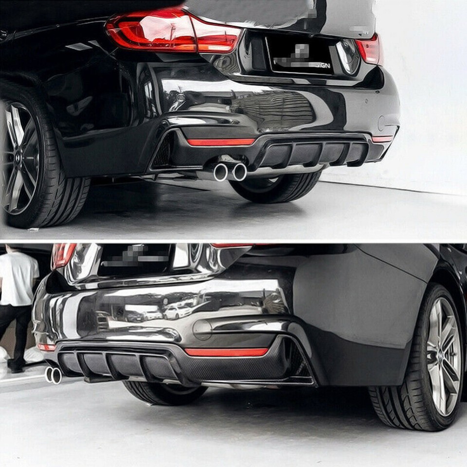 For 2014-2020 BMW F32 430i 440i M Sport Rear Bumper Diffuser Carbon ...