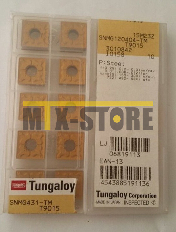 10pcs/box New Toshiba CNC Blade SNMG120404-TM T9015 | eBay