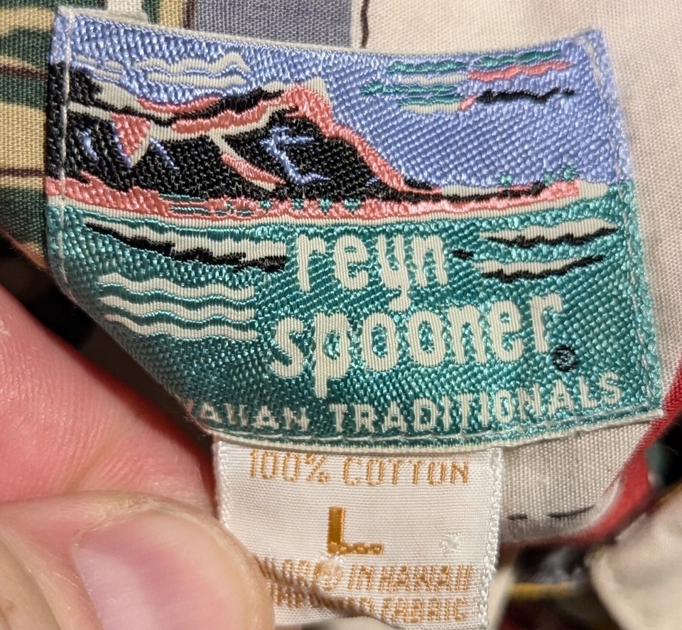 Vtg Reyn Spooner Men's Hawaiian Button Shirt Harbor Village Key West ...
