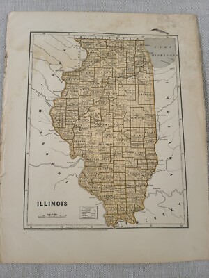 Reproductions - County Illinois Atlas Old Map Poster