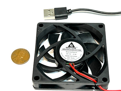 USB Connector Fan 5v 70mm x 15mm 2pin 7015 extruder fan cpu blower G28 ...
