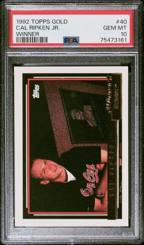 1992 TOPPS GOLD WINNER #40 CAL RIPKEN JR. PSA 10 | eBay