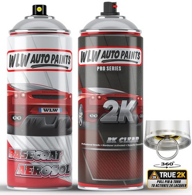 Aerosol Spray Paint Basecoat + 2K Lacquer Kia Sunset Red Metallic MR5 ...