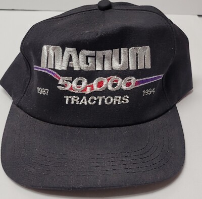 Vintage Magnum Tractors Strapback Hat 50000 87-94 Cap Farm Agriculture ...