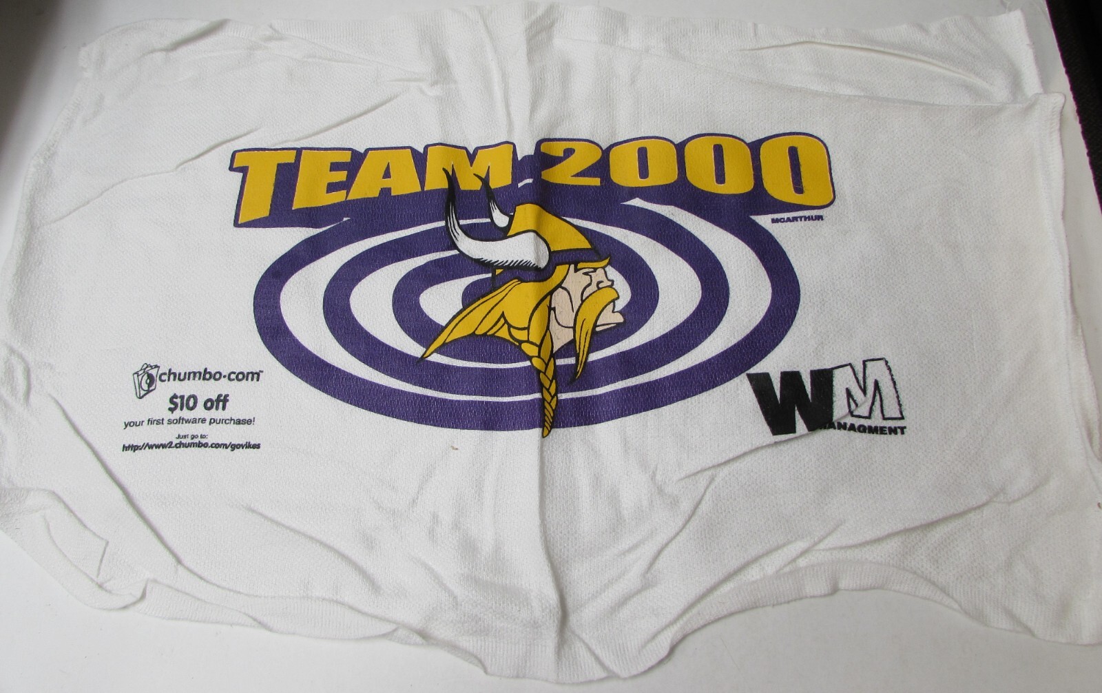2000 Minnesota Vikings (NFL) - "Team 2000" Rally Towel - 15" x 24" | eBay
