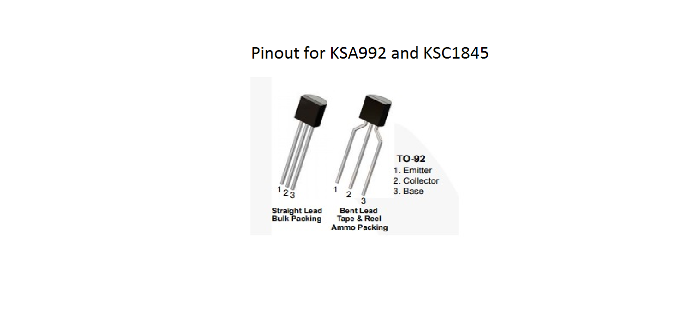 KSC1845FTA On Semi transistors 10pcs- sub for 2SC458 2SC1845 2SC1312 ...