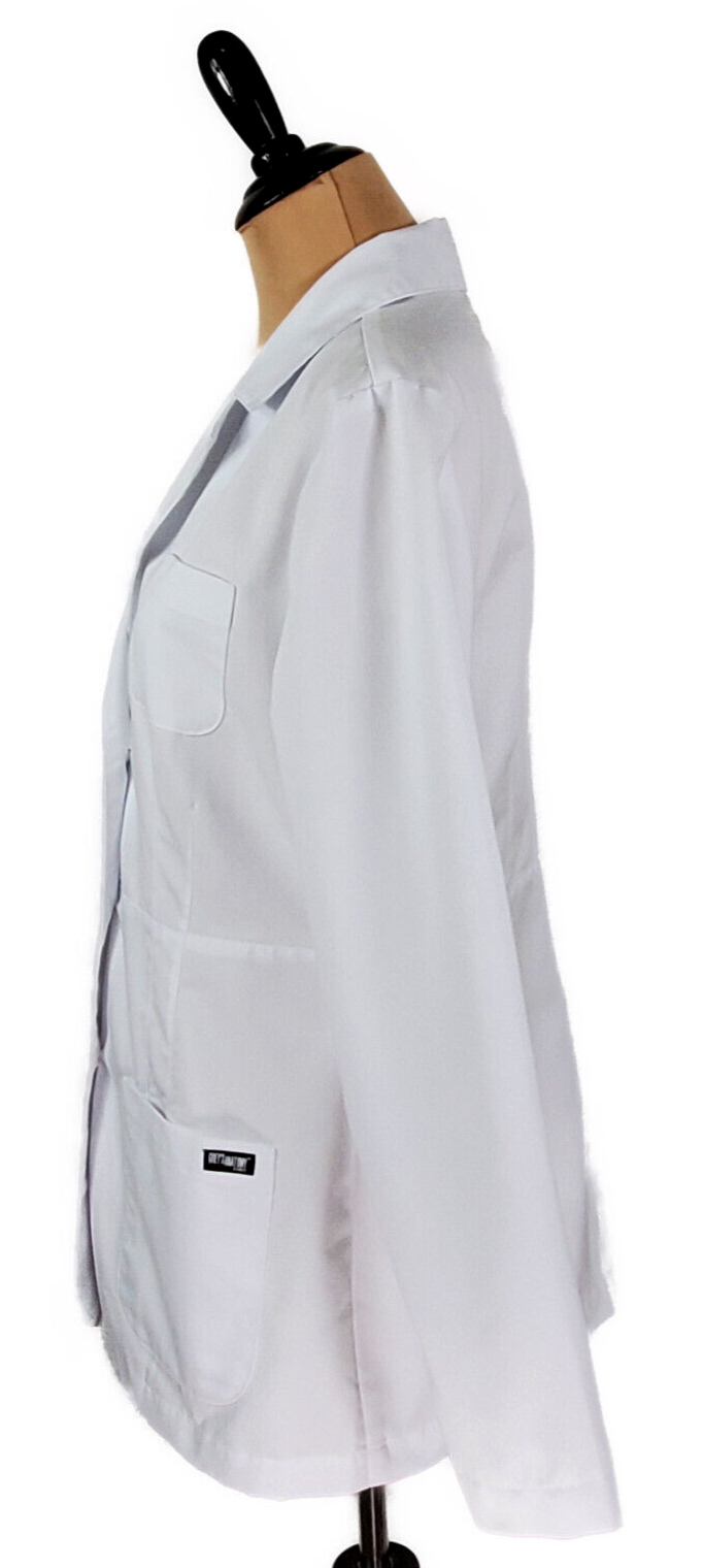 NWOT~Grey’s Anatomy Professional Wear~Women M~# 4456 White Mid-Length ...