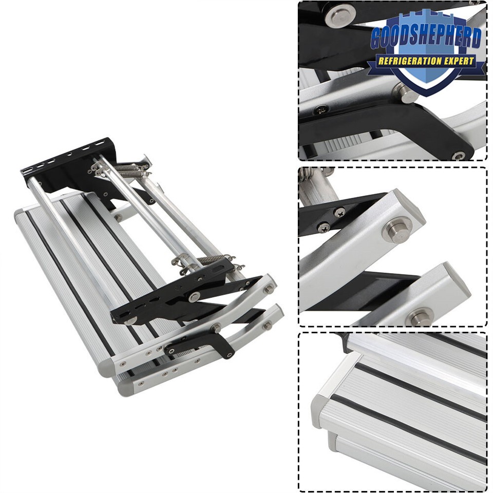 Pull Out Retractable Aluminum 2 Step RV Camper Platform Steps Stair ...