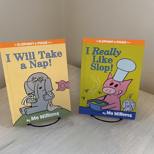 Set Of Two (2) Elephant & Piggie Books by Mo Willems: Slop & Take A Nap ...