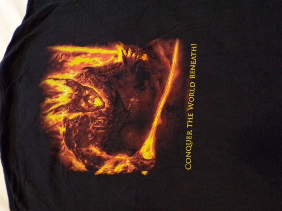 The Lord of the Rings Mines of Moria Balrog Shirt Large | eBay