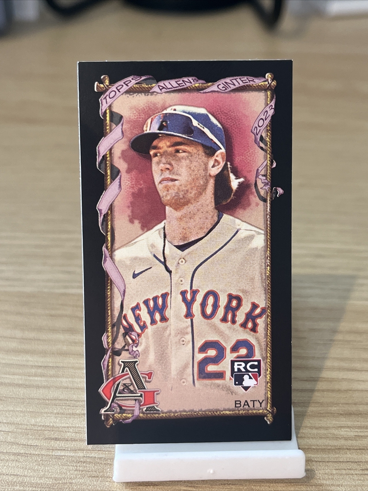 2023 Topps Allen & Ginter Brett Baty Rookie Black Parallel Mini #80 (B9 ...