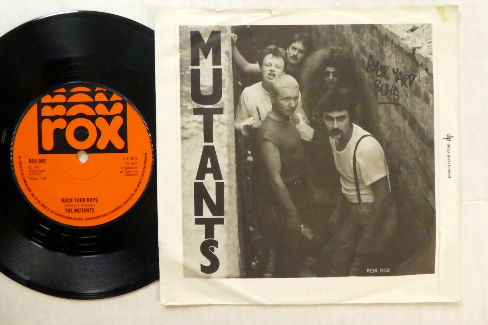 MUTANTS 7" Boss Man Back Yard Boys 1977 Punk ORIGINAL press w/PIC ...
