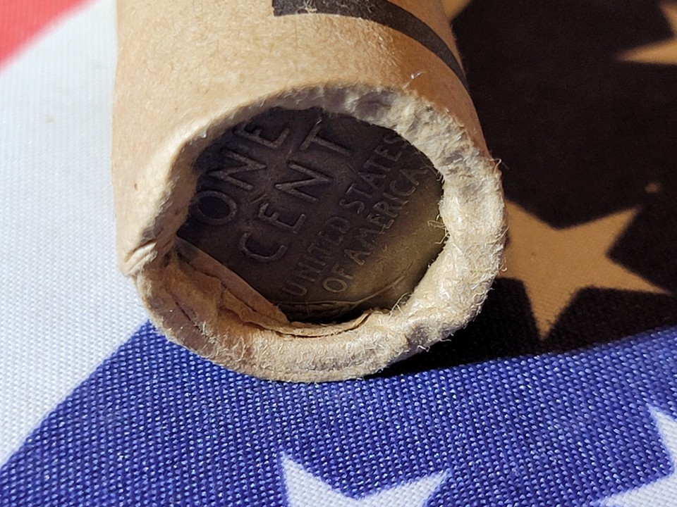 Wheat Penny Window Roll Rare Coins 1944 S and Reverse Enders Cent ...