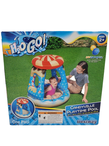 H20 GO Candyville Playtime Pool, For Ages 2+, Kiddie Pool, Swimming ...