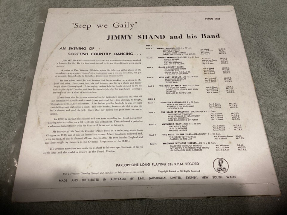 Vinyl Record, Scottish Music, Jimmy Shand, Step we Gaily | eBay