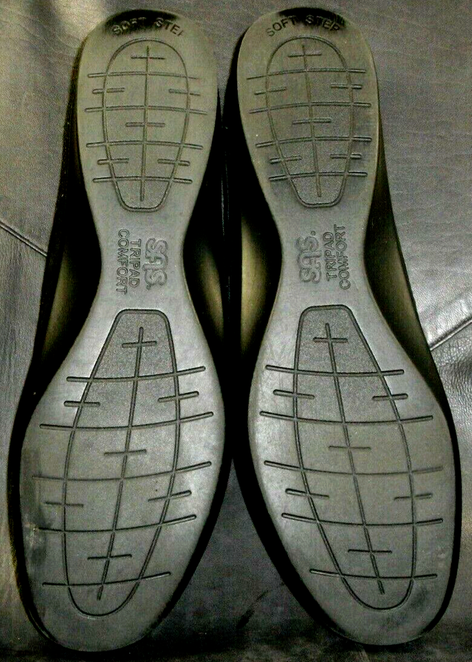 SAS Tripad Comfort Roamer Women's black suede T strap pumps shoes size ...