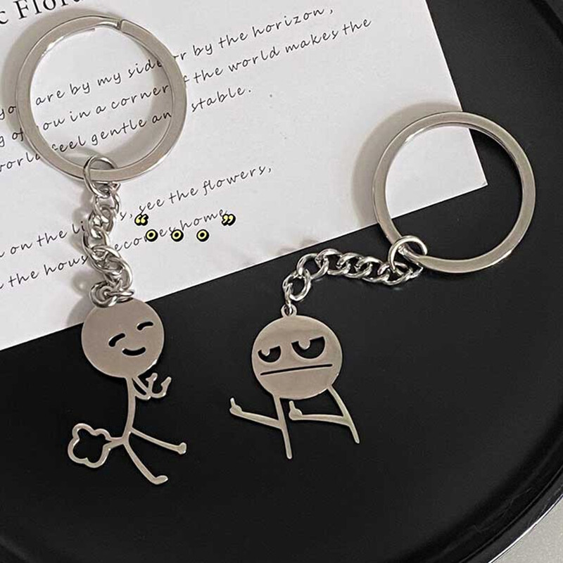 Fun Stickman Couple Keychain | eBay