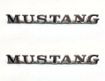 Pair of Chrome Script Fender Emblems for 1965-1966 Ford Mustang | eBay