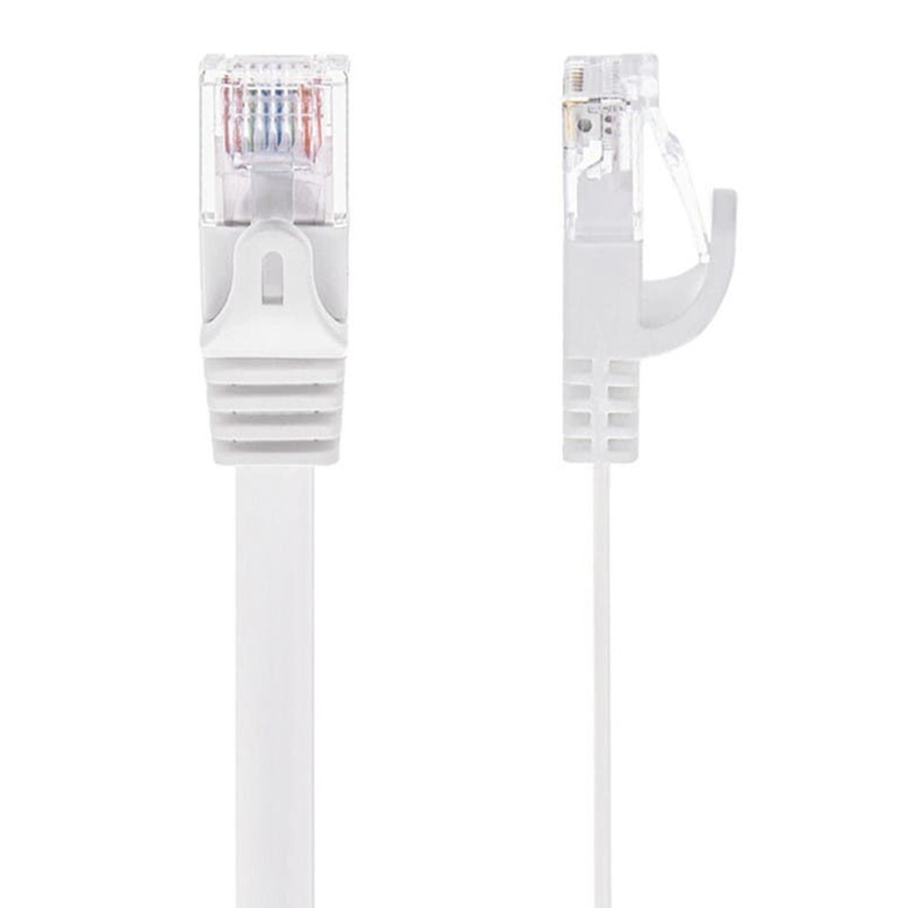 7FT Cat6 RJ45 Network LAN Ethernet FLAT UTP Patch Cable Cord 550MHz ...