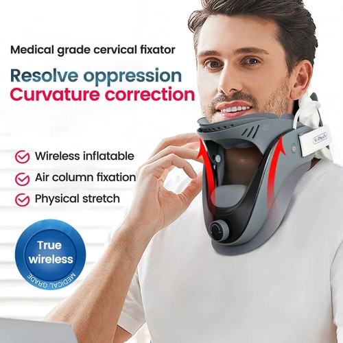 Neck Traction Medical Stretcher Posture Corrector Inflatable Cervical ...