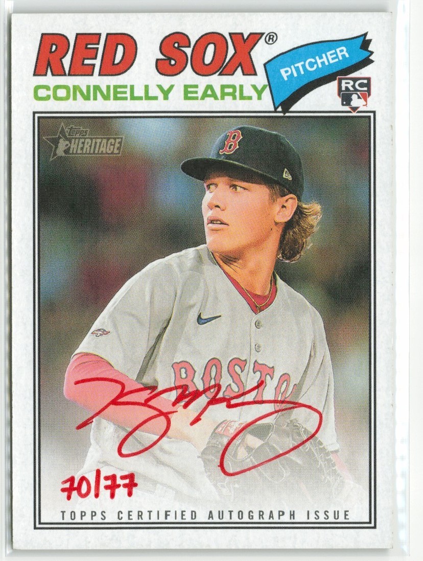 2026 Topps Heritage Connelly Early #ROA-CE Real One Red Ink Auto RC /77 ...