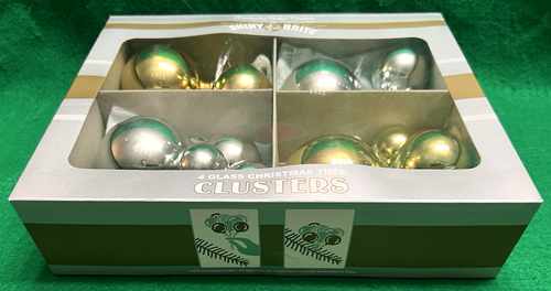 2025 Christopher Radko Shiny Brite 4 Jumbo Glass Christmas Tree ...