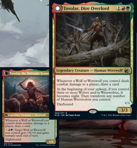 WEREWOLF Innistrad Commander Deck MTG Magic EDH Tovolar Dire Overlord ...