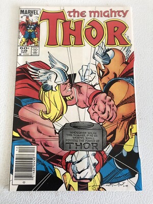Mighty Thor 338 2nd App Appearance Beta Ray Bill GOTG 3 Newsstand CGC ...
