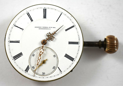 Vintage Stephen Thomas Jr High Grade 16s Hunting Pocket Watch Movement ...