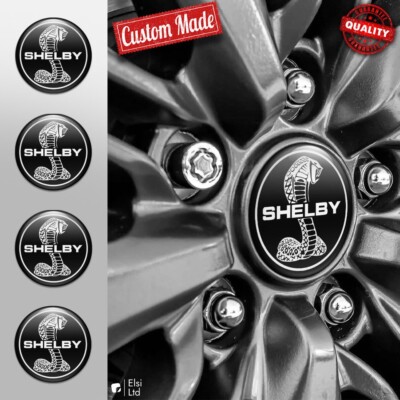 Shelby Decals | 4pcs Set Wheel Cap Stickers | Custom Made Rim Emblems ...