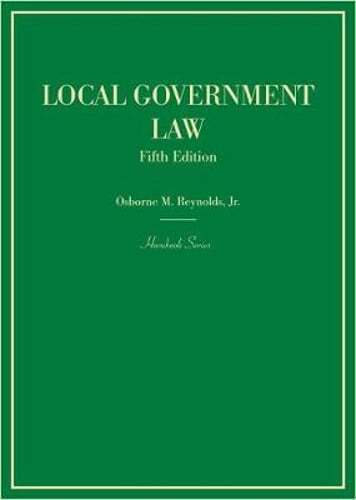Local Government Law by Osborne M. Reynolds, Jr.: Used 9781640208025| eBay