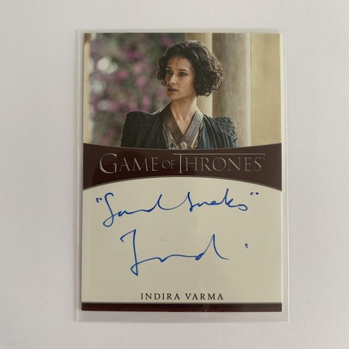 Game of Thrones Iron Anniversary Series 1 Autograph Indira Varma - SAND ...