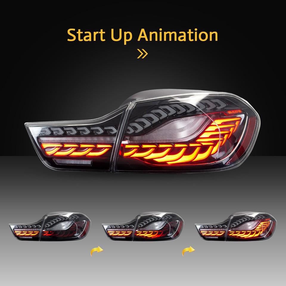 Clear LED Tail Lights For BMW M4 F32 F33 F36 F82/83 2014-2020 Start UP ...