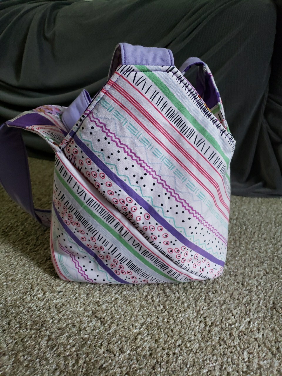 Lot Of 2 Handmade Multi Colored Quilted Bags | eBay