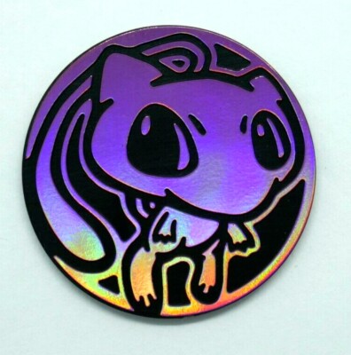 MEW 2021 POKEMON COIN PINK RAINBOW HOLOFOIL REGULAR SIZE FREE SHIPPING ...
