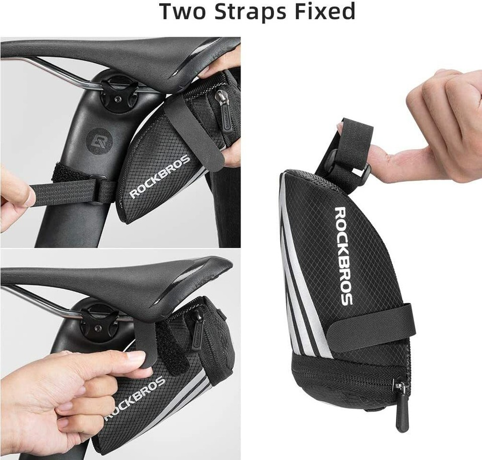 ROCKBROS Bike Saddle Bag Bicycle Seat Bag Under Seat Bike Tail Storage ...