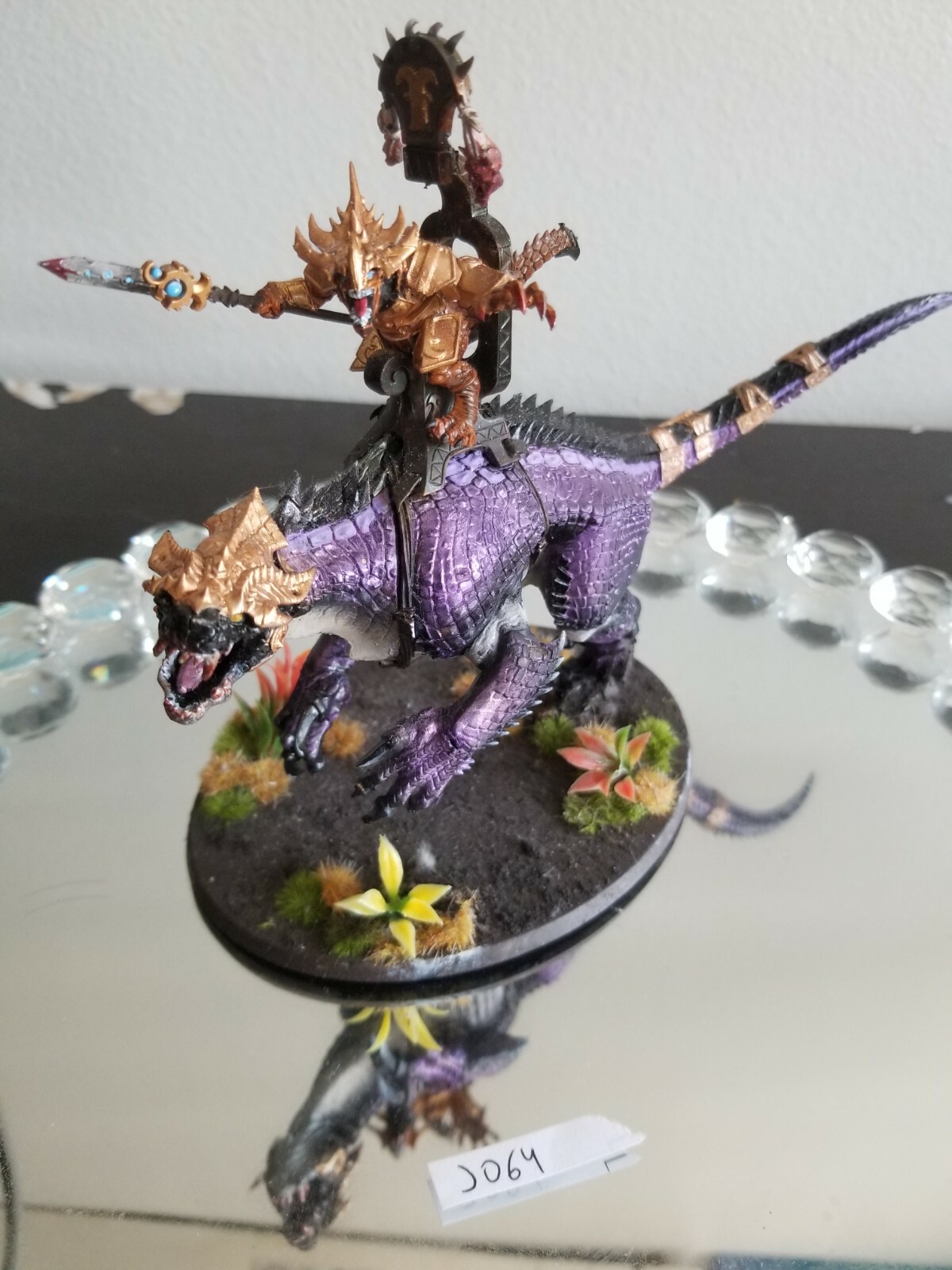 Warhammer Fantasy AOS Seraphon Saurus Oldblood On Carnosaur Painted ...