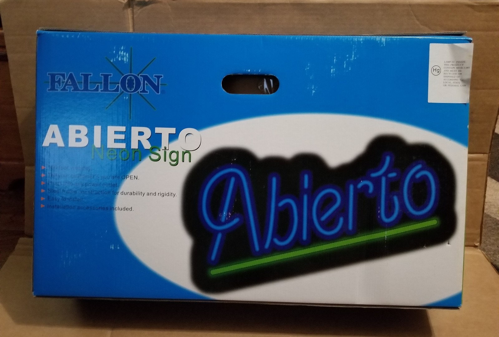 Abierto Neon Sign | Fallon | Spanish | Open | Ethnic | | eBay