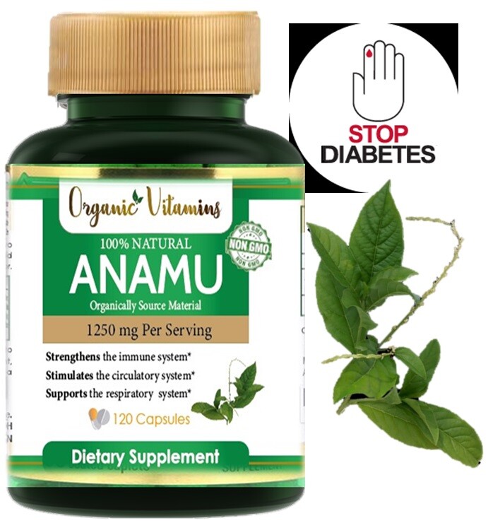 Anamu Natural Supplement. Detoxifier & Immune Support. 1250 mg. 120 cap ...