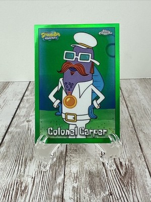 2025 Topps Chrome SpongeBob - Kelp Green Refractor Colonel Carper MINT ...