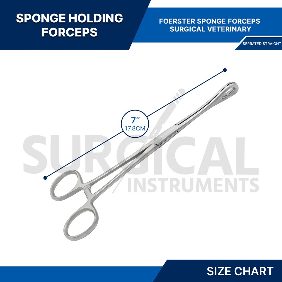 Body Piercing Forceps Kit Hemostat Sponge Clamp 7" Straight German ...