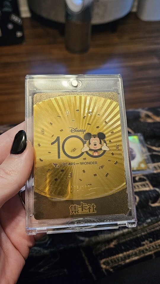 2023 Disney Card Fun Disney 100 Joyful LUCA Gold Photolithography /100 ...