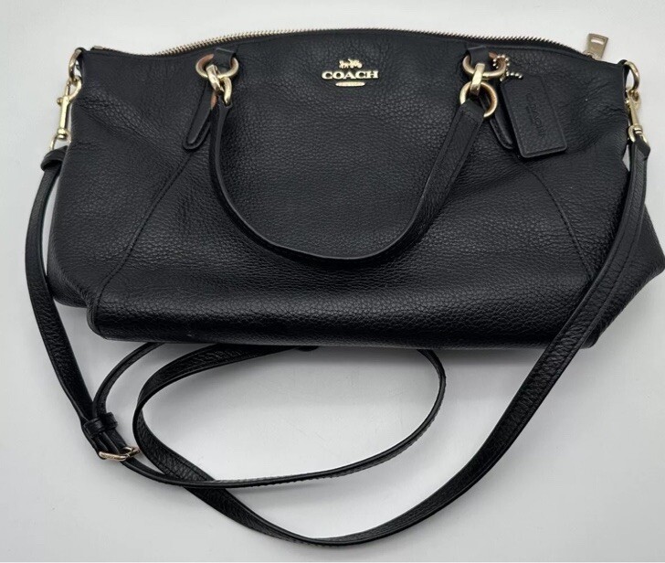 Coach F28993 Kelsey Shoulder Handbag Satchel Crossbody - Black *New W ...