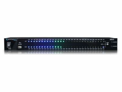 Technical Pro DB30 Rack Mount dB Decibel Display Meter w/ 8 Outlet ...
