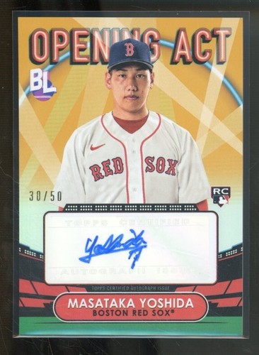 2023 Topps Big League - Opening Act Autographs Masataka Yoshida #OAA ...