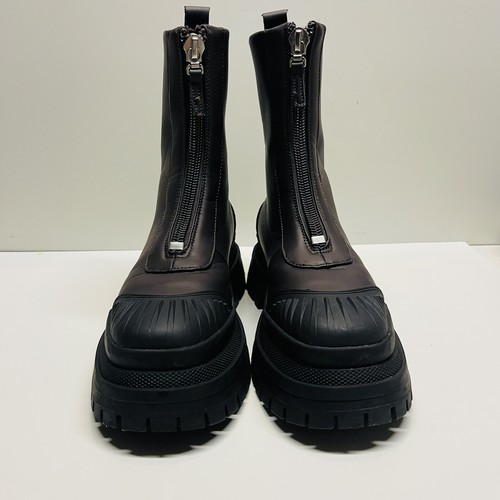 ASOS Design Front Zip Chelsea Boot In Faux Brown Leather Mens 8 Womens ...