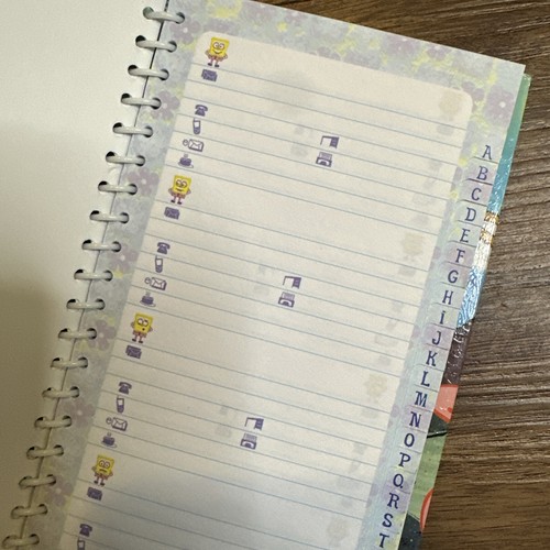 SPONGEBOB SQUAREPANTS VINTAGE 2004 NICKELODEON Personalized Address ...