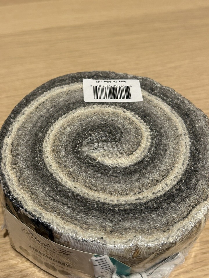 Moda Black Tie Affair Basic Grey Jelly Roll 40 2 1/2" fabric strips | eBay