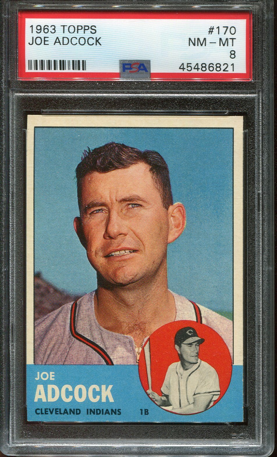 1963 Topps Baseball # 170 Joe Adcock (NM-MT) PSA 8 +++ | eBay