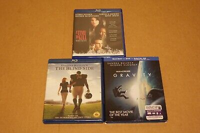 Lot of 3 Sandra Bullock Blu-Ray's : A Time to Kill, Blind Side, Gravity ...